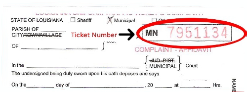 Ticket Number Information